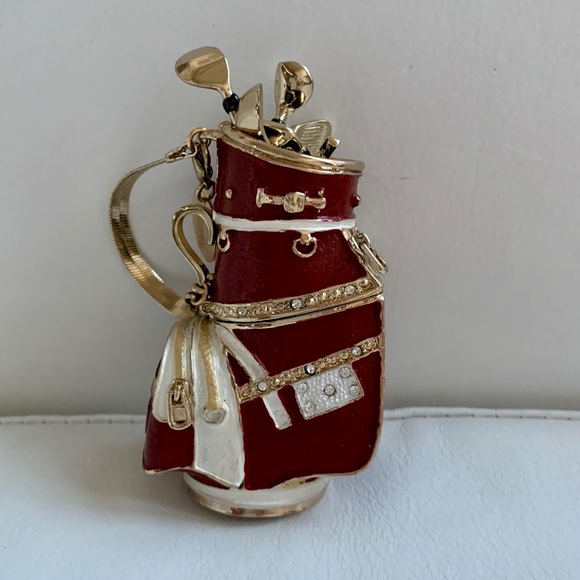 Things Remembered | Other | Golf Bag Red Gold Bling Gold Chain By ...